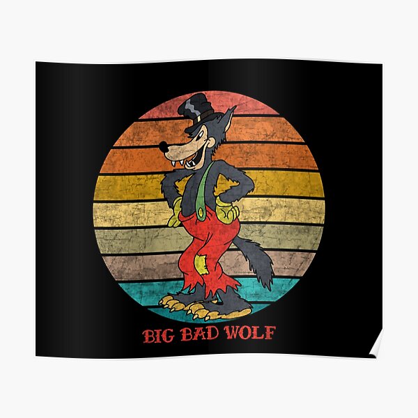 "Vintage Big Bad Wolf" Poster for Sale by ValentinaHramov | Redbubble