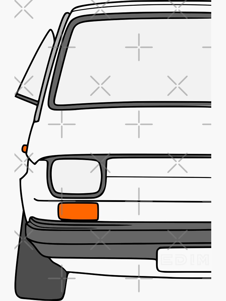 "Fiat 126P Polski Fiat" Sticker for Sale by EdimDesign | Redbubble