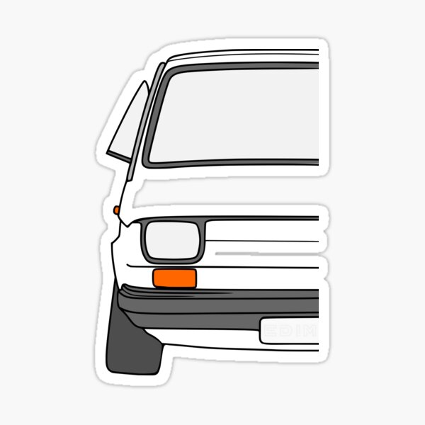 "Fiat 126P Polski Fiat" Sticker for Sale by EdimDesign | Redbubble