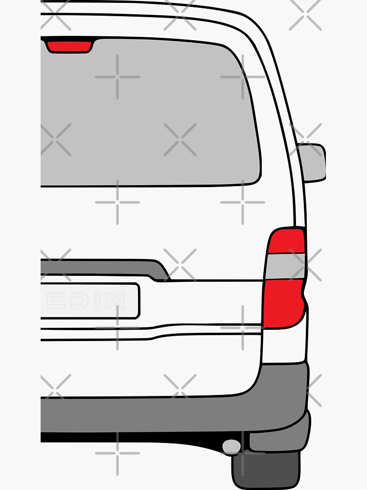 "Toyota Hiace Panel Van" Sticker for Sale by EdimDesign | Redbubble