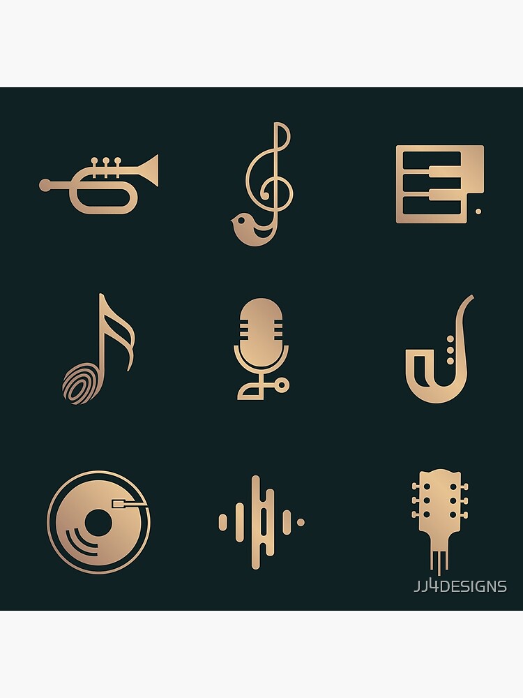 "Instrument Logos" Poster for Sale by JJ4DESIGNS | Redbubble