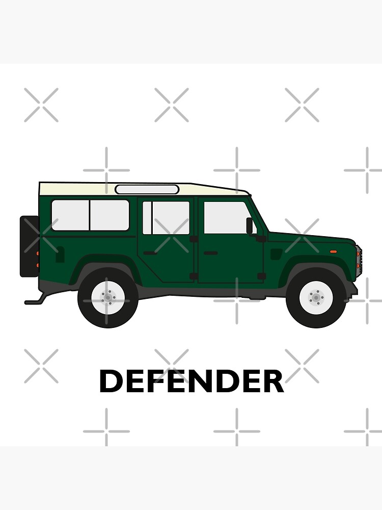 "Defender 110 off-road vehicle (British Racing Green) British classic ...