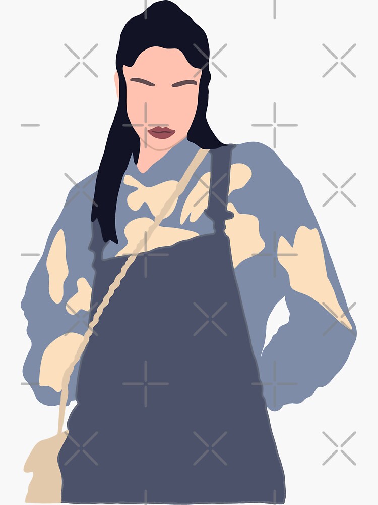 "jennie " Sticker for Sale by artbynorain | Redbubble