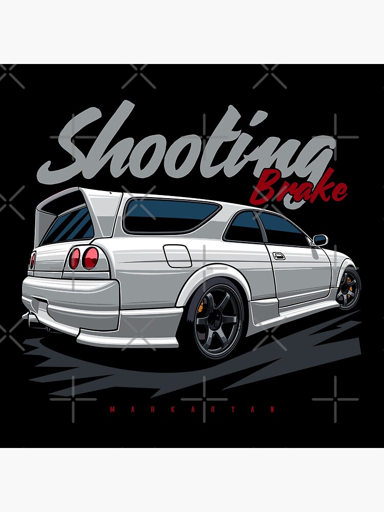 "Shooting Brake Skyline R33" Poster by OlegMarkaryan | Redbubble