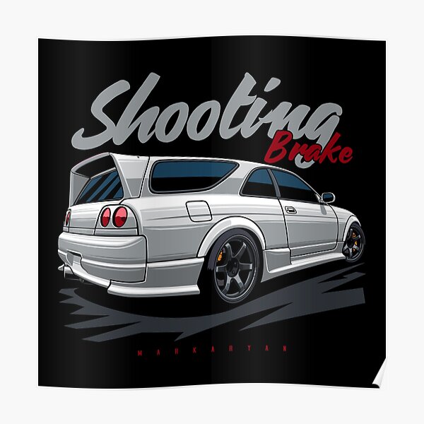 "Shooting Brake Skyline R33" Poster by OlegMarkaryan | Redbubble