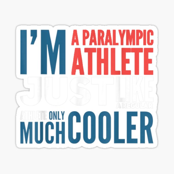 "Funny Paralympic Athlete" Sticker for Sale by bielskihyo12 | Redbubble