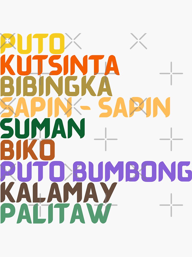 "Filipino Food - Kakanin" Sticker for Sale by Happy12Merch | Redbubble