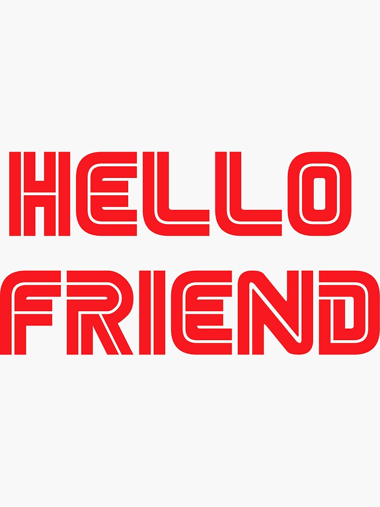 "Mr. Robot - Hello friend" Sticker for Sale by SpaceNigiri | Redbubble
