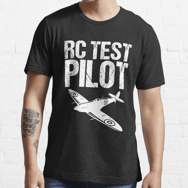 "RC Test Pilot Aircraft Mechanic Controlled Flying Airplane" T-shirt ...