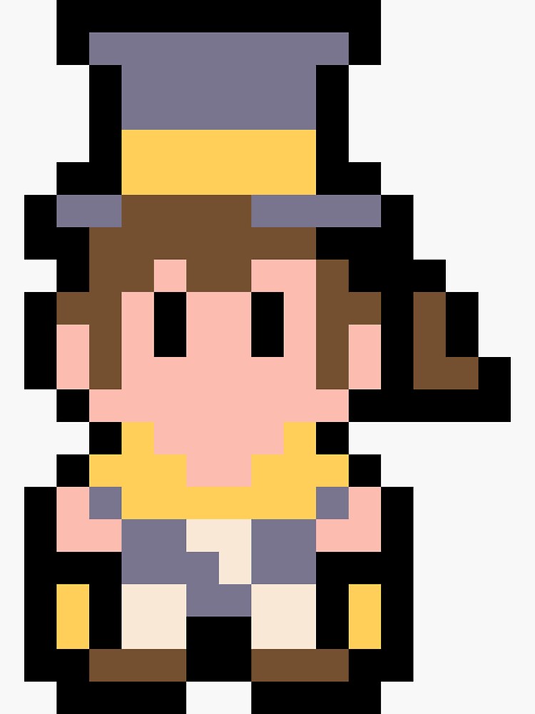 "Pixel Hat Kid" Sticker for Sale by ImpishMATT | Redbubble