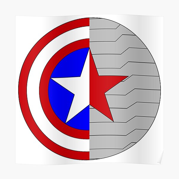 Poster « Steve / Bucky Logo », par geekoutgalaxy | Redbubble