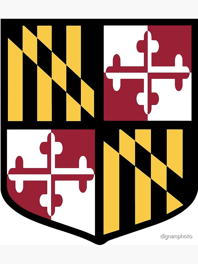 Póster «Escudo de la bandera de Maryland» de dignenphoto | Redbubble