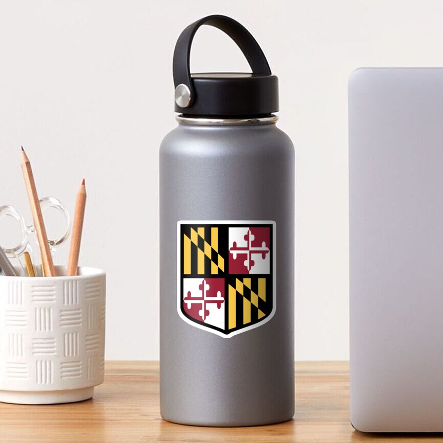 "Maryland Flag Shield " Sticker for Sale by dignenphoto | Redbubble