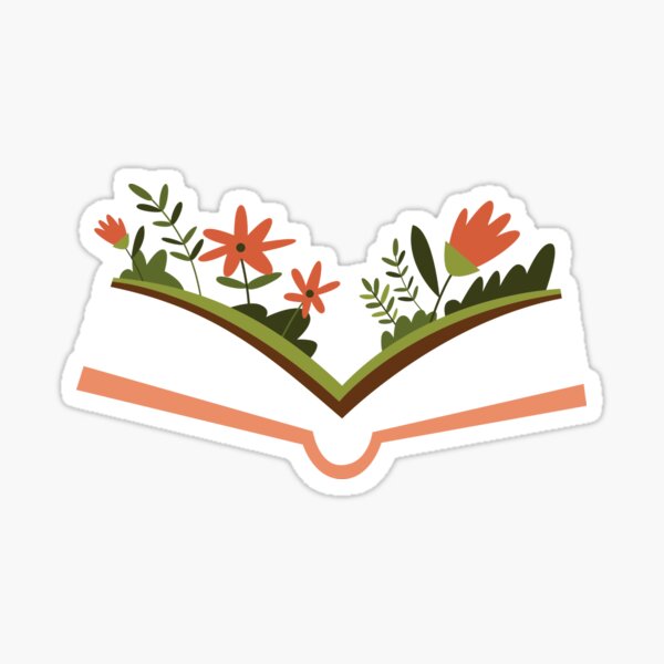 "Open Book" Sticker for Sale by Martini-Four | Redbubble