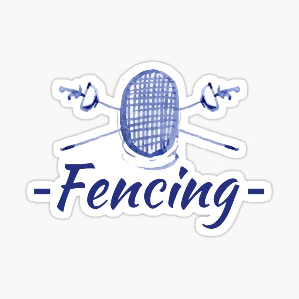 "FENCING" Sticker for Sale by Peaky-Angel | Redbubble