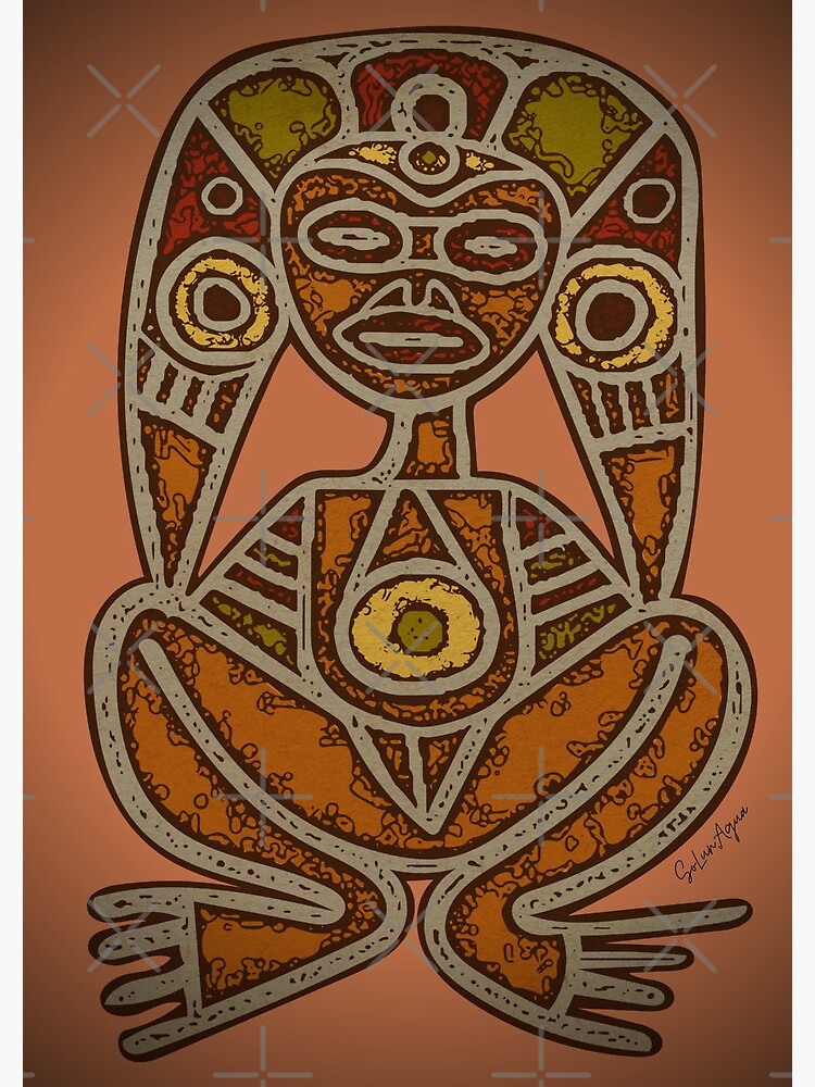 "Atabey Goddess Taino Symbol" Spiral Notebook for Sale by liamaris ...