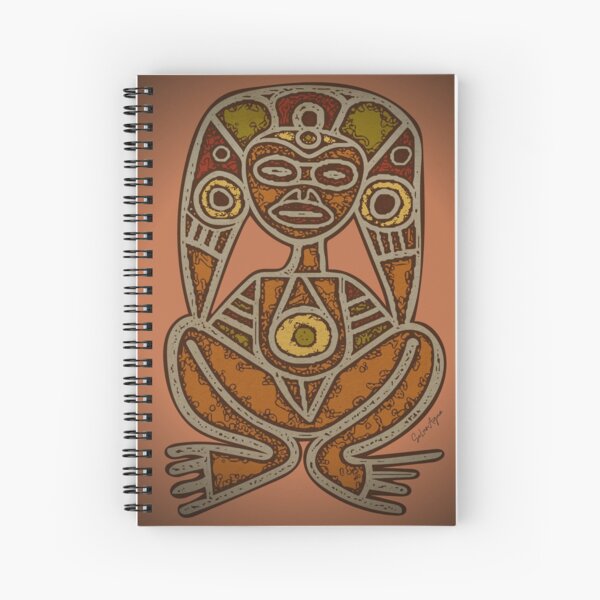 "Atabey Goddess Taino Symbol" Spiral Notebook for Sale by liamaris ...