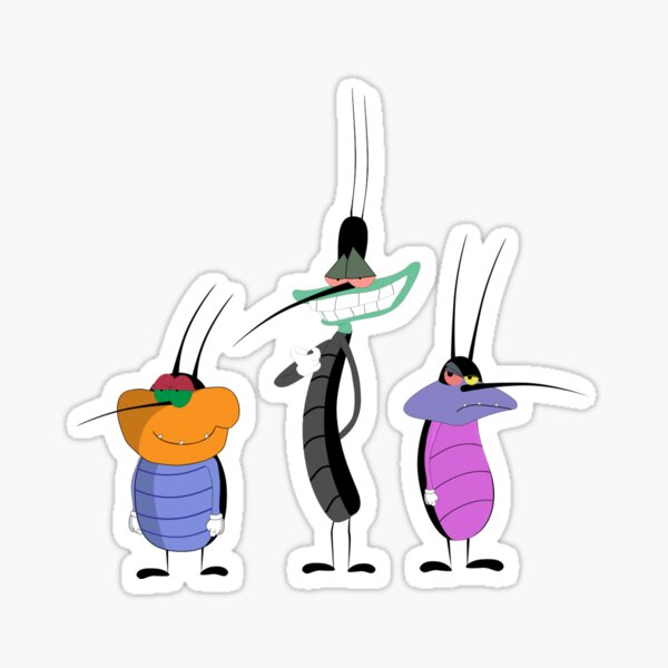 "Three cockroaches" Sticker for Sale by Виктор Першин | Redbubble