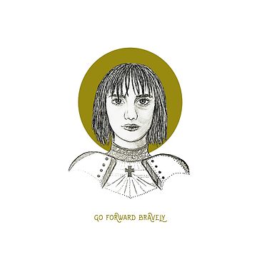 "Joan of Arc / Go Forward Bravely" Postcard for Sale by arameanartist ...