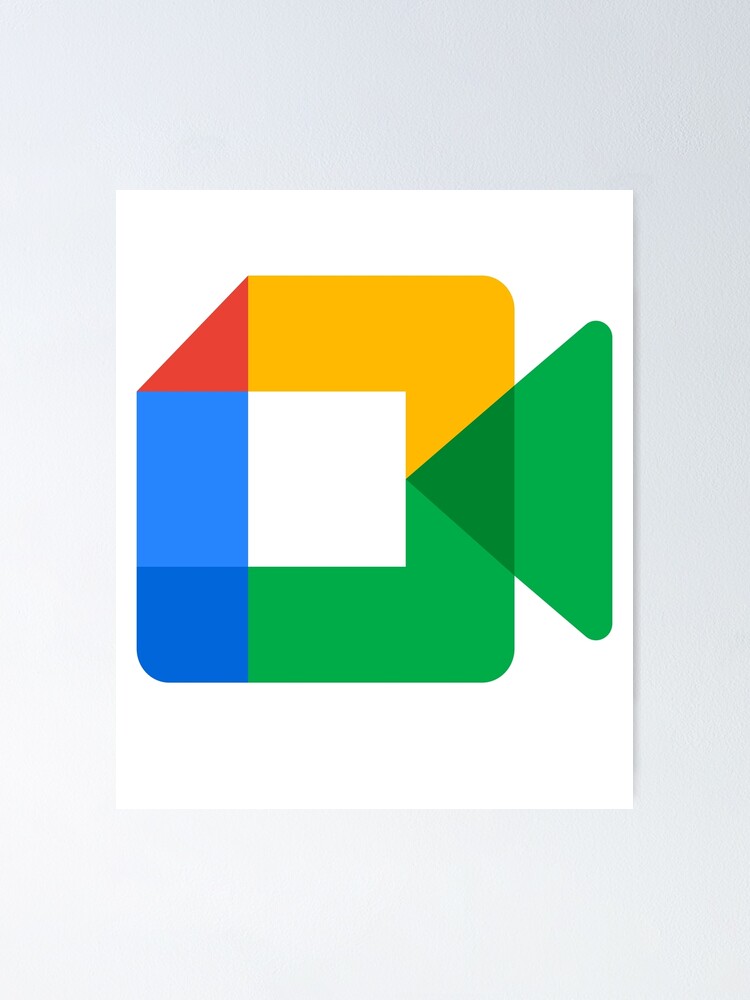 "Google Meet Logo Icon Gift for Google Meet fan" Poster for Sale by ...