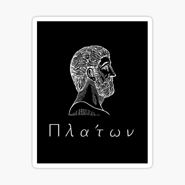 "Greek Philosopher - Plato" Sticker for Sale by SpaceArt1 | Redbubble