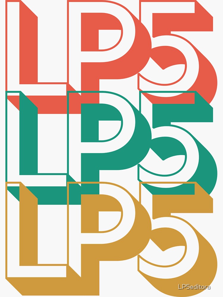 "Retro LP5" Sticker for Sale by LP5editora | Redbubble