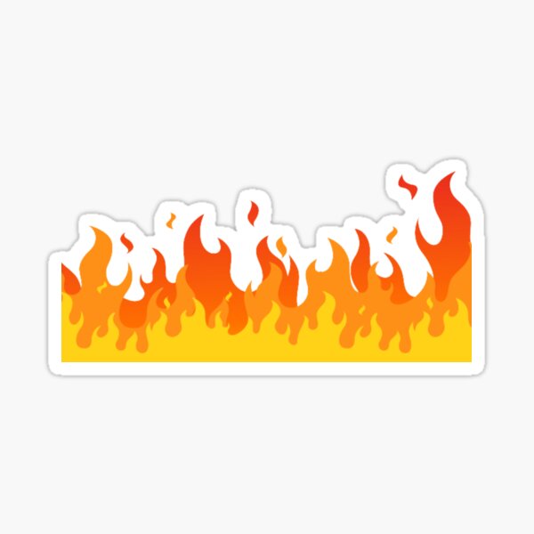 "Cool Fire Design" Sticker by Digital-Galore | Redbubble