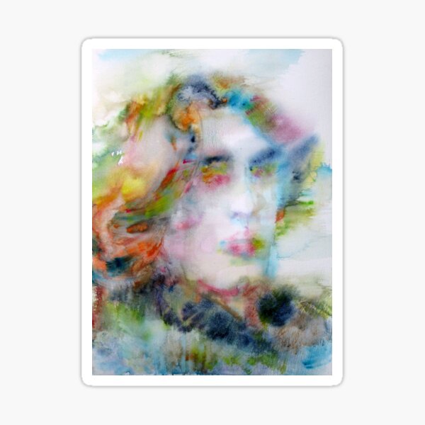 "OSCAR WILDE - watercolor portrait" Sticker for Sale by lautir | Redbubble