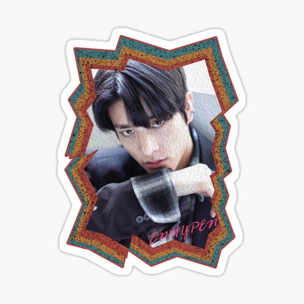 "Shim Jaeyoon ENHYPEN Jake Korean Kpop Retro Color Oil Paint Design ...