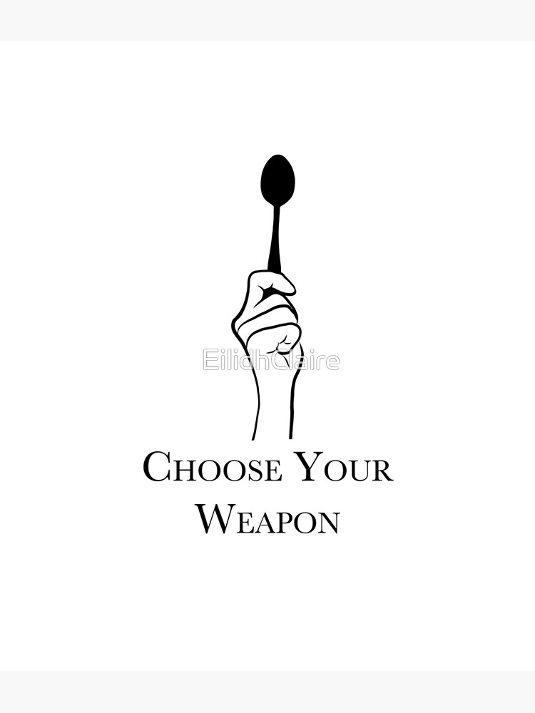 "Zorro Choose Your Weapon Spoon" Poster for Sale by EilidhClaire ...