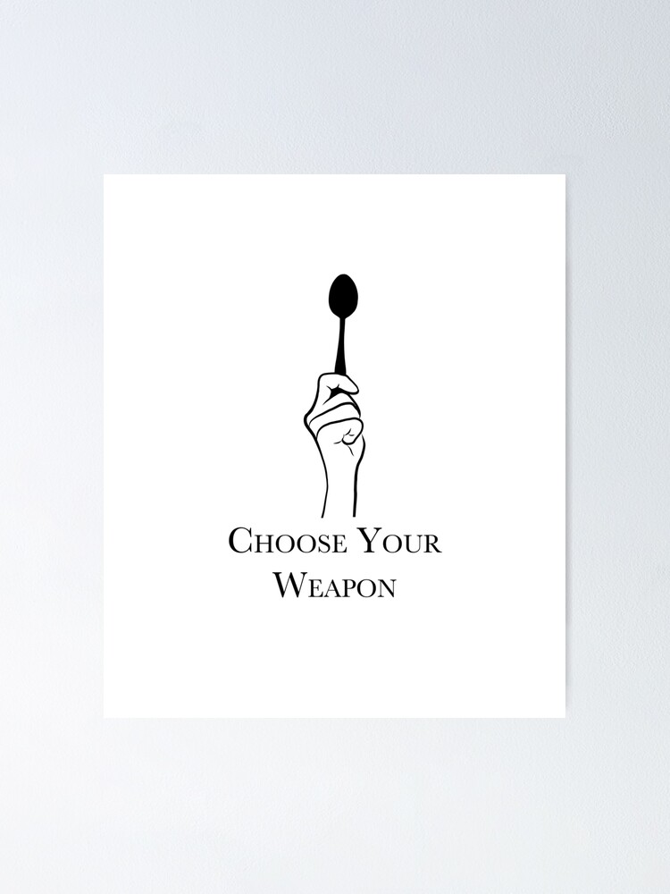 "Zorro Choose Your Weapon Spoon" Poster for Sale by EilidhClaire ...