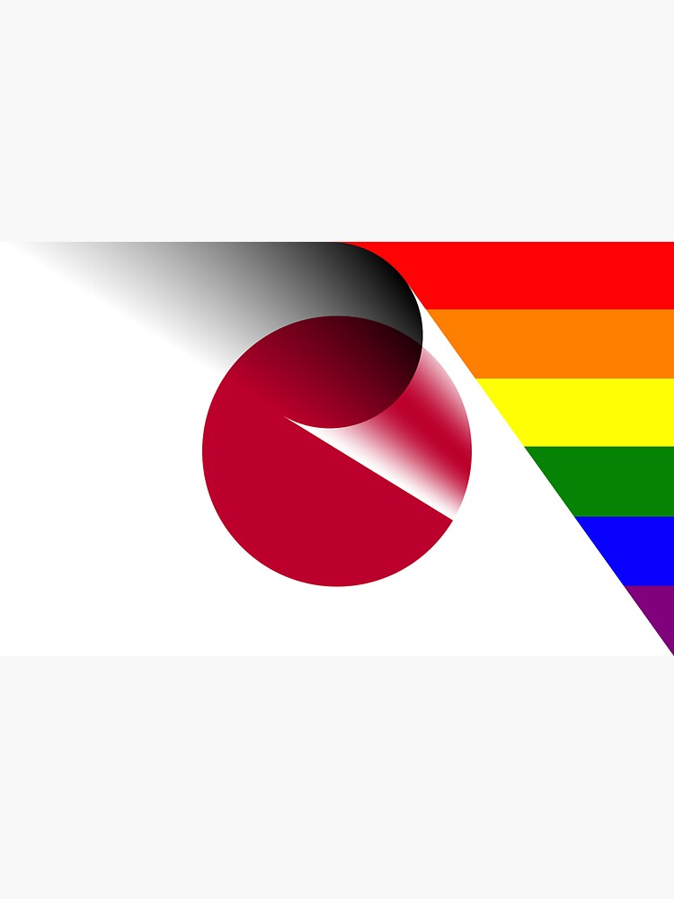 "Japan Flag Gay Pride Rainbow Flag" Sticker for Sale by bigbadbear ...