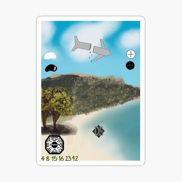 "LOST.TV show" Sticker for Sale by hewhoremains | Redbubble