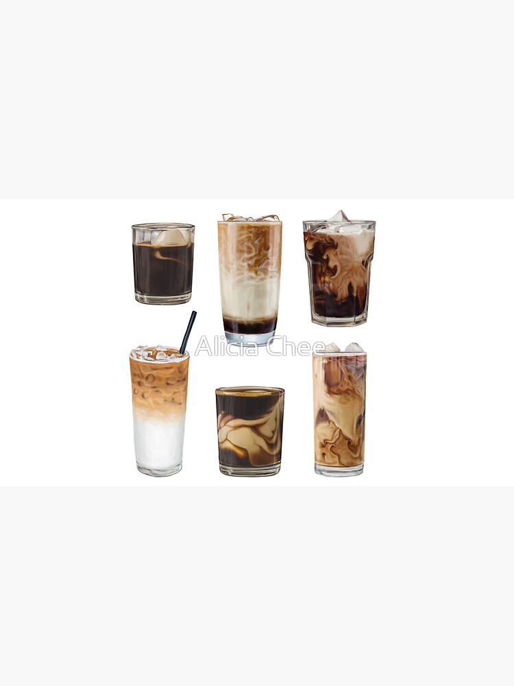 "Types of Iced Coffee" Bucket Hat for Sale by NiftyTrinket | Redbubble