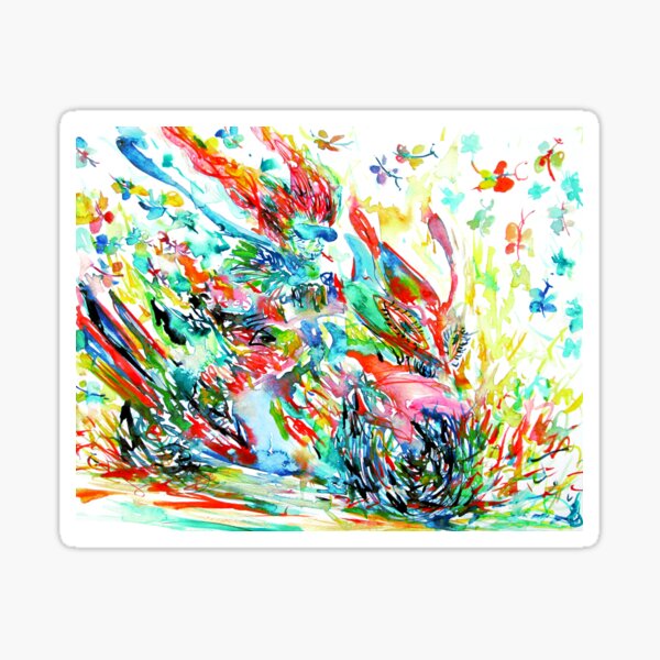 "MOTOR DEMON with BUTTERFLIES" Sticker by lautir | Redbubble
