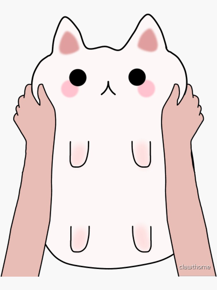 "Squishy Cat Cheeks" Sticker for Sale by clawthorne | Redbubble