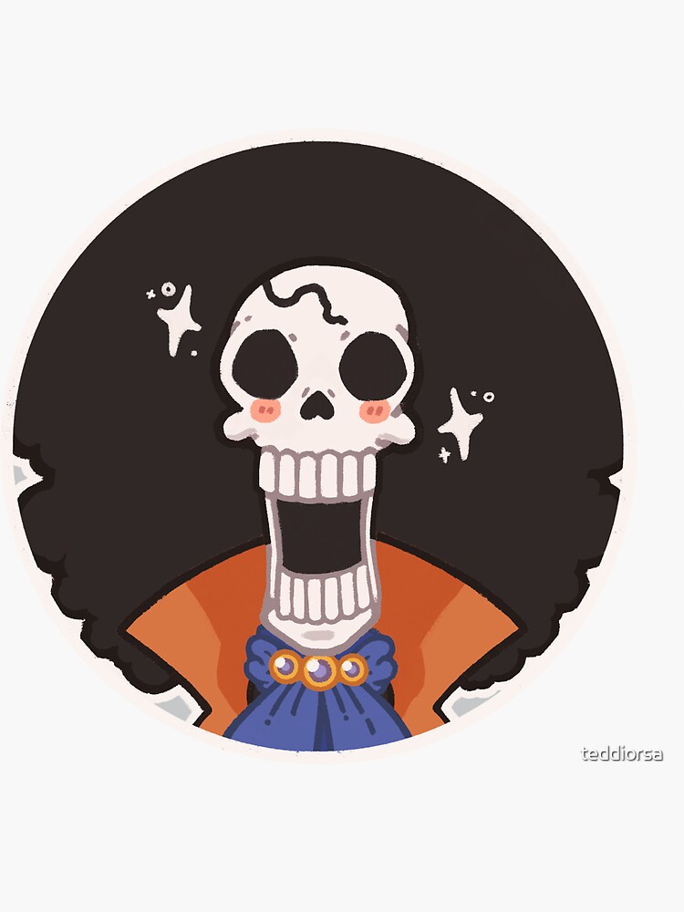 "brook !" Sticker for Sale by teddiorsa | Redbubble