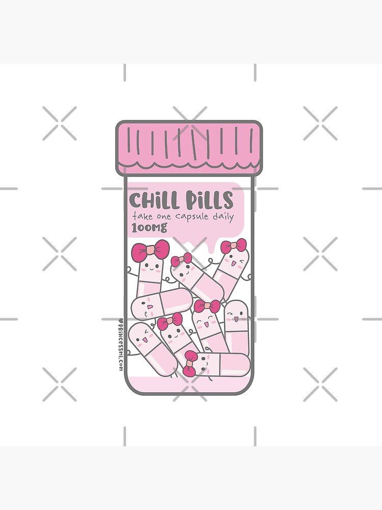 "chill pills cute pills cartoon" Poster for Sale by princessmi-com ...