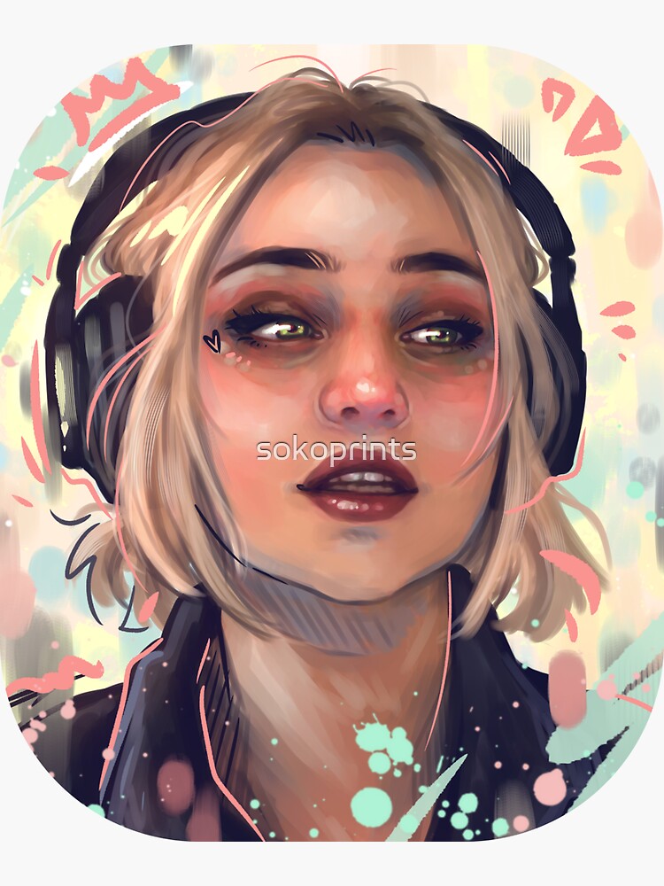 "niki" Sticker for Sale by sokoprints | Redbubble