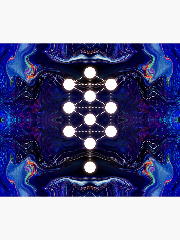 "Kabbalistic Sacred Geometry - Tree Of Life" Sticker for Sale by ...