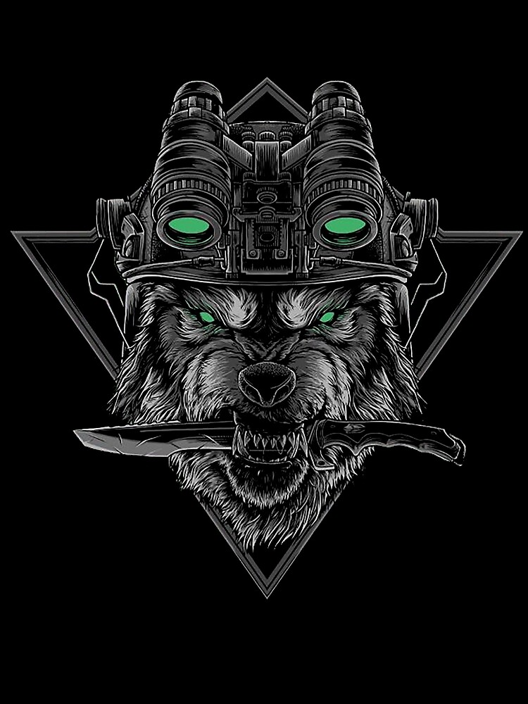"Night Vision Wolf" Scarf by DeimosArt | Redbubble