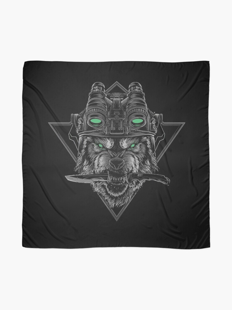 "Night Vision Wolf" Scarf by DeimosArt | Redbubble