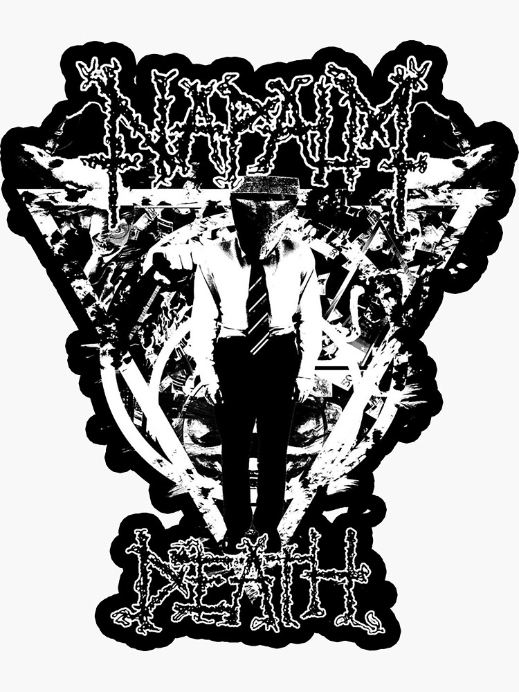 "NAPALM DEATH BAND METAL" Sticker for Sale by achapelhowrh | Redbubble