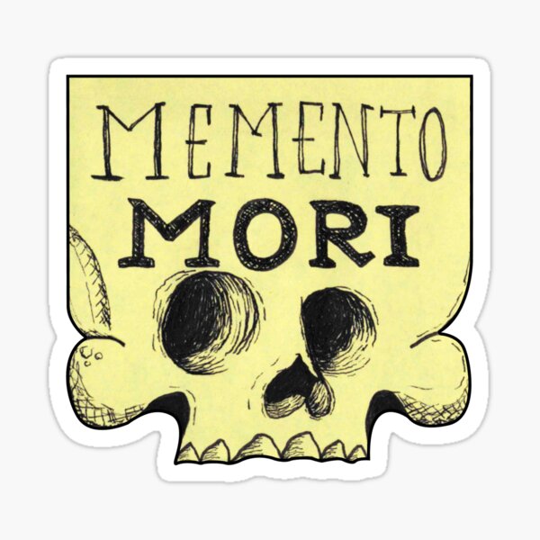 "Memento Mori Post It Note" Sticker for Sale by armandoferri | Redbubble