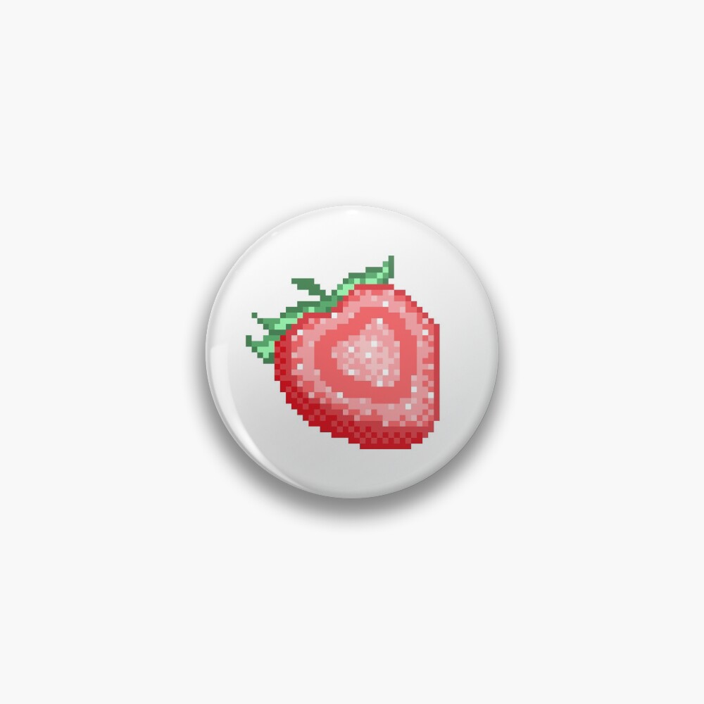 "Cute Pixel Art Strawberry" Sticker for Sale by TakoyakiTech | Redbubble