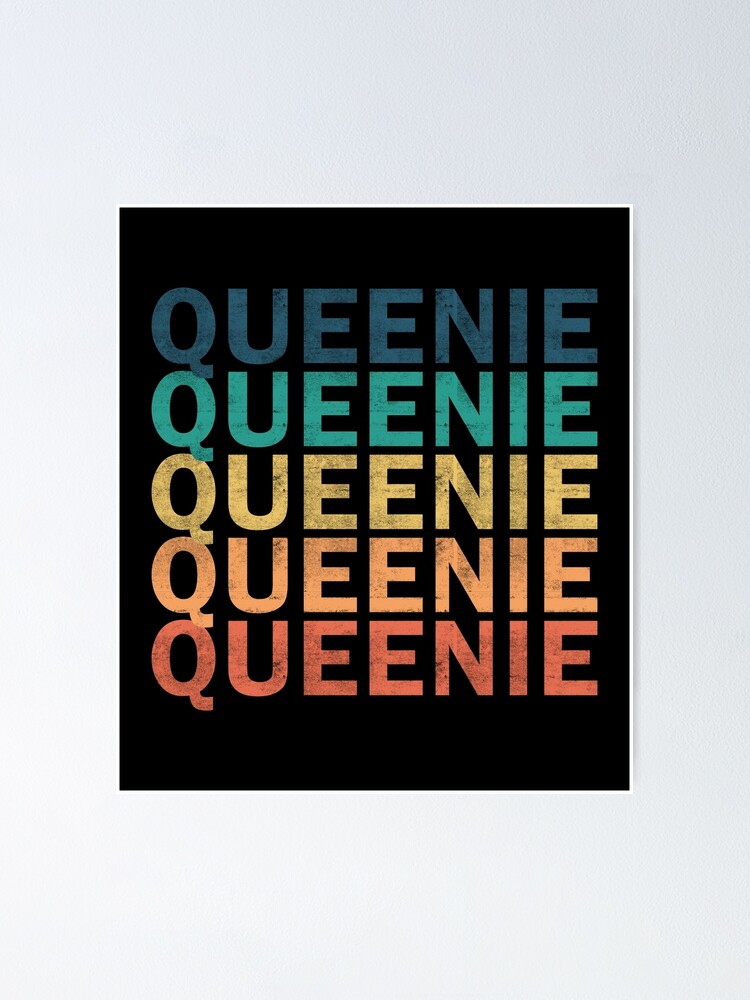 Póster «Camiseta con nombre de Queenie - Camiseta de artículo de regalo ...