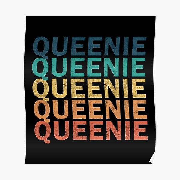 Póster «Camiseta con nombre de Queenie - Camiseta de artículo de regalo ...