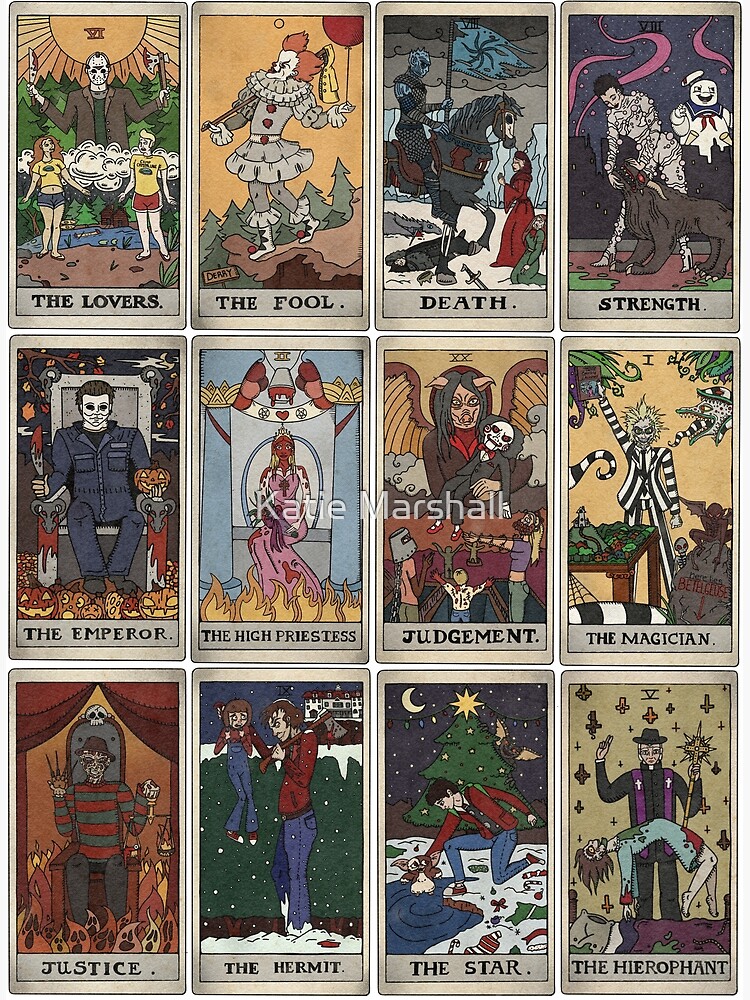 "Horror Tarot Deck" Poster for Sale by KatieLeeMars | Redbubble