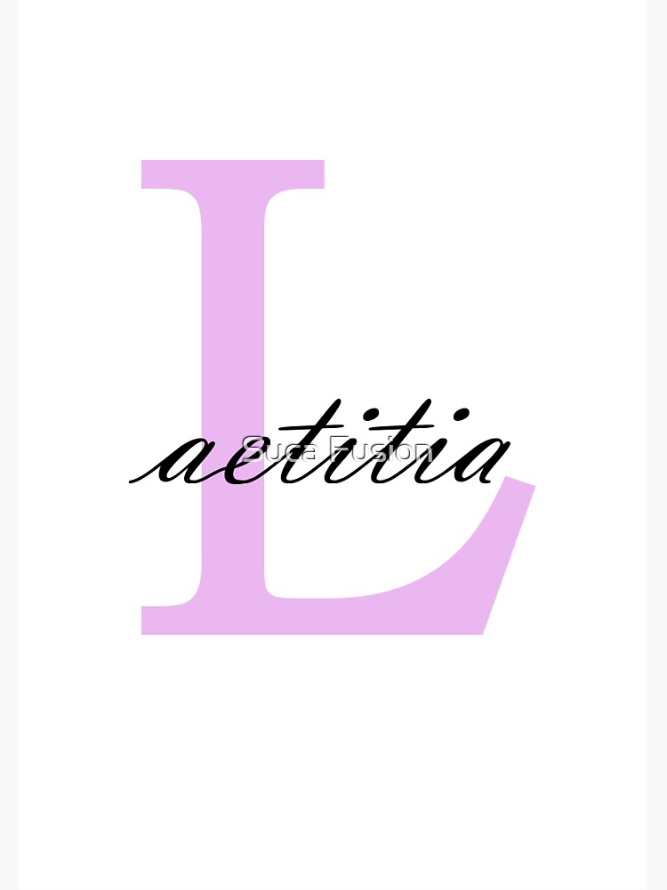 "Laetitia" Sticker for Sale by Suca-SSMANA | Redbubble
