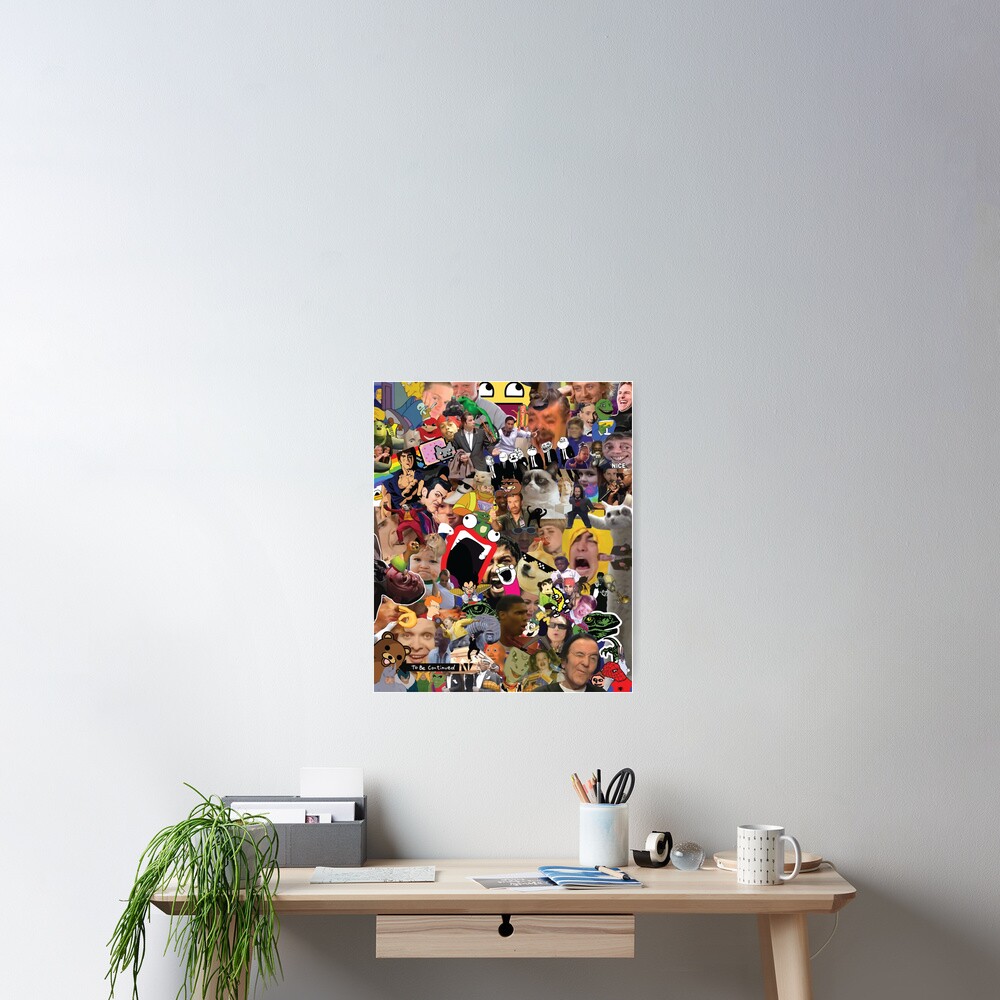 Póster «Colección de Collage de Memes de Internet» de Pink-Gizz | Redbubble
